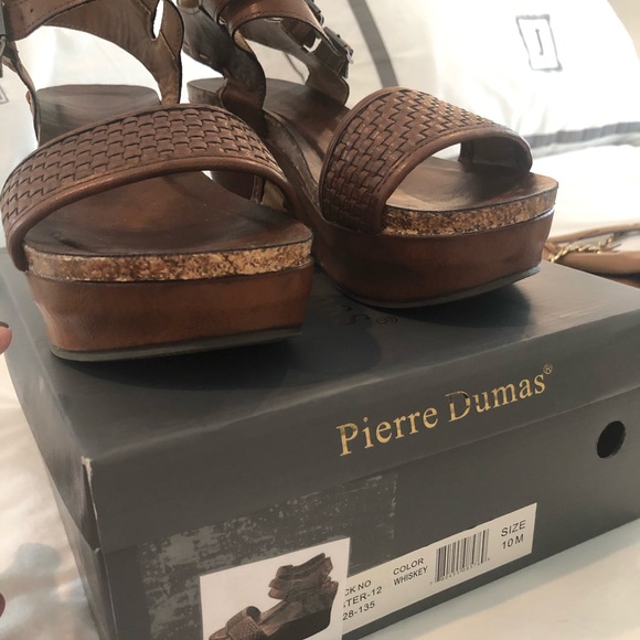 Pierre Dumas | Shoes | Pierre Dumas Wedge Sandals | Poshmark